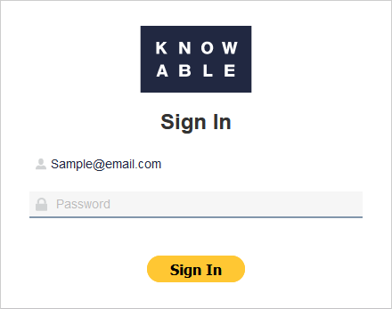 How do I sign in? – Knowable Knowledge Base